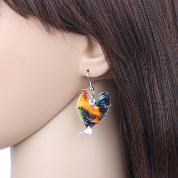 Dirt Road Diva | Jewelry | Barnevelder Hen Chicken Rooster Earrings ...